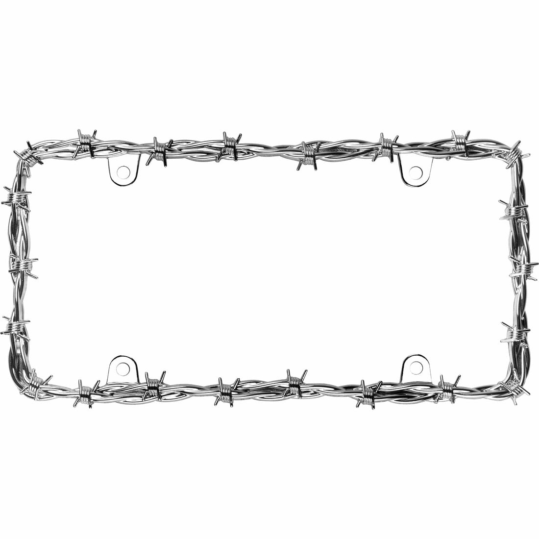 Barbed Wire License Plate Frame, Chr | Cruiser Accessories – SxS Network
